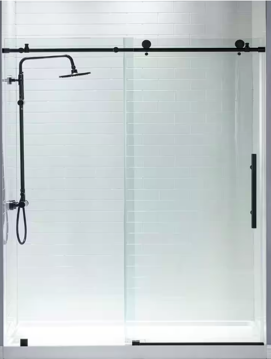Austin 44 in. to 48 in. x 76 in. Frameless Sliding Shower Door with Sh – Super Arbor