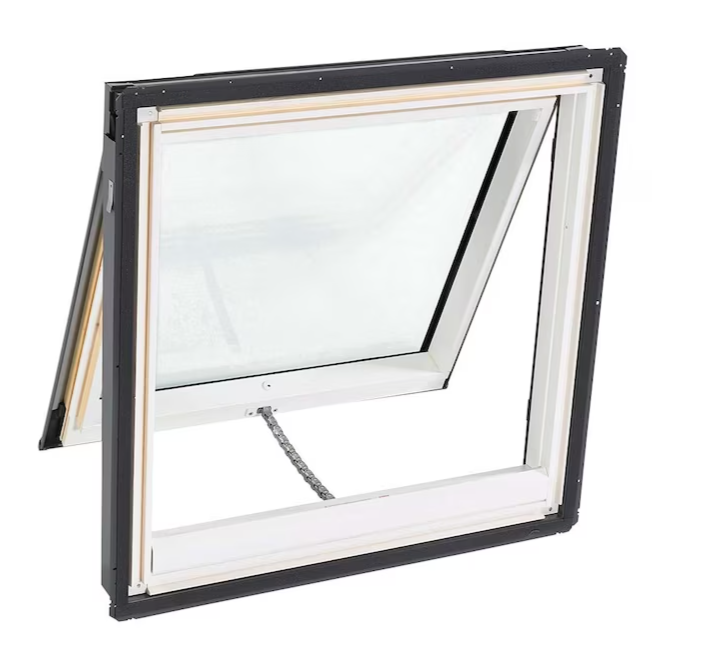 VELUX 21-in x 26.88-in Solar-powered Venting Deck Mount Skylight with – Super Arbor