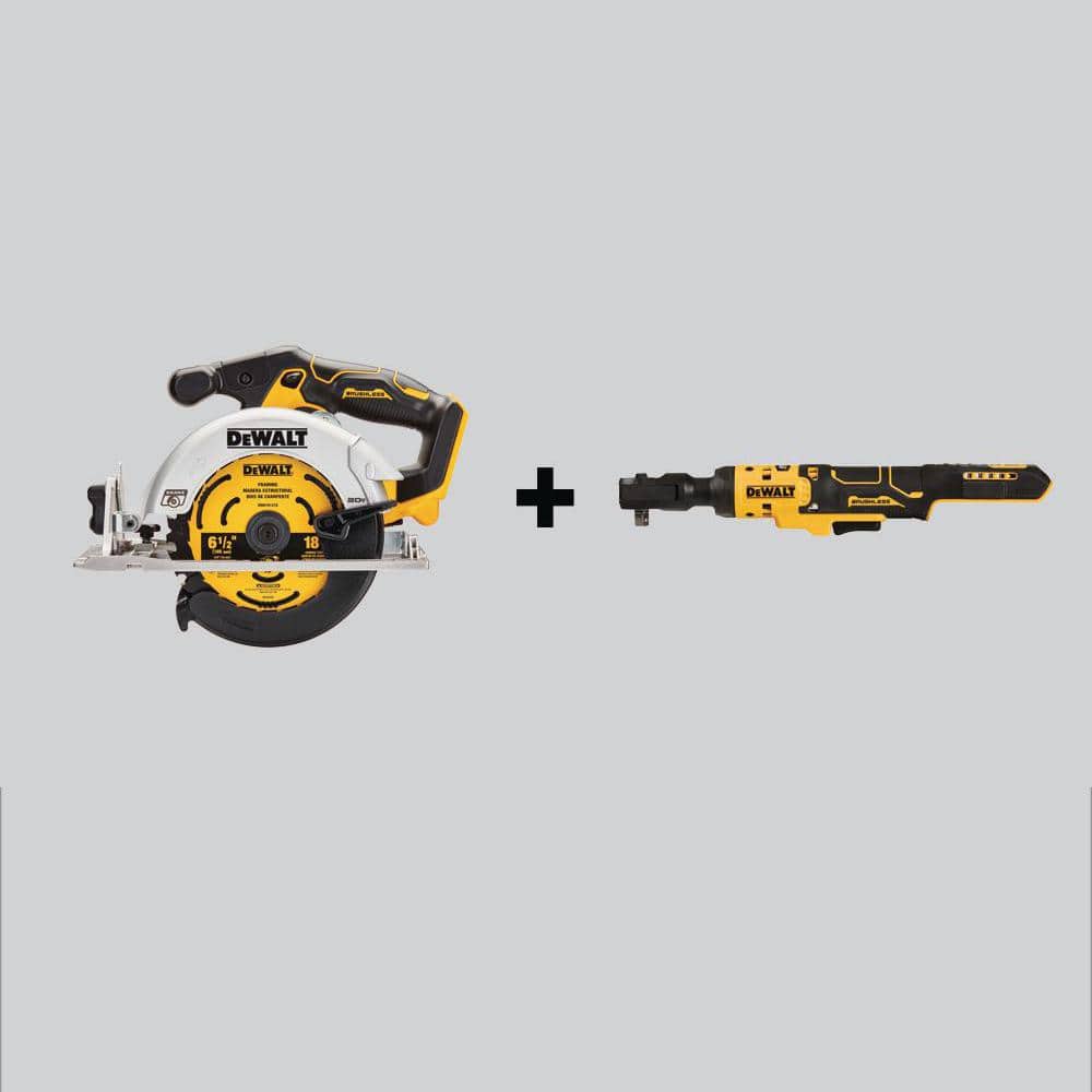DEWALT 20V MAX Cordless Brushless Circular Saw and Ratchet Combo - Too – Super Arbor