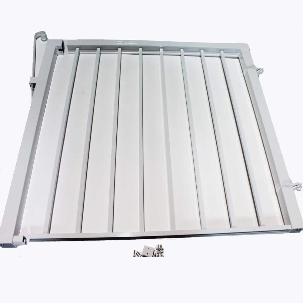 Vista 42 in. H x 48 in. W White Regular Picket Gate – Super Arbor