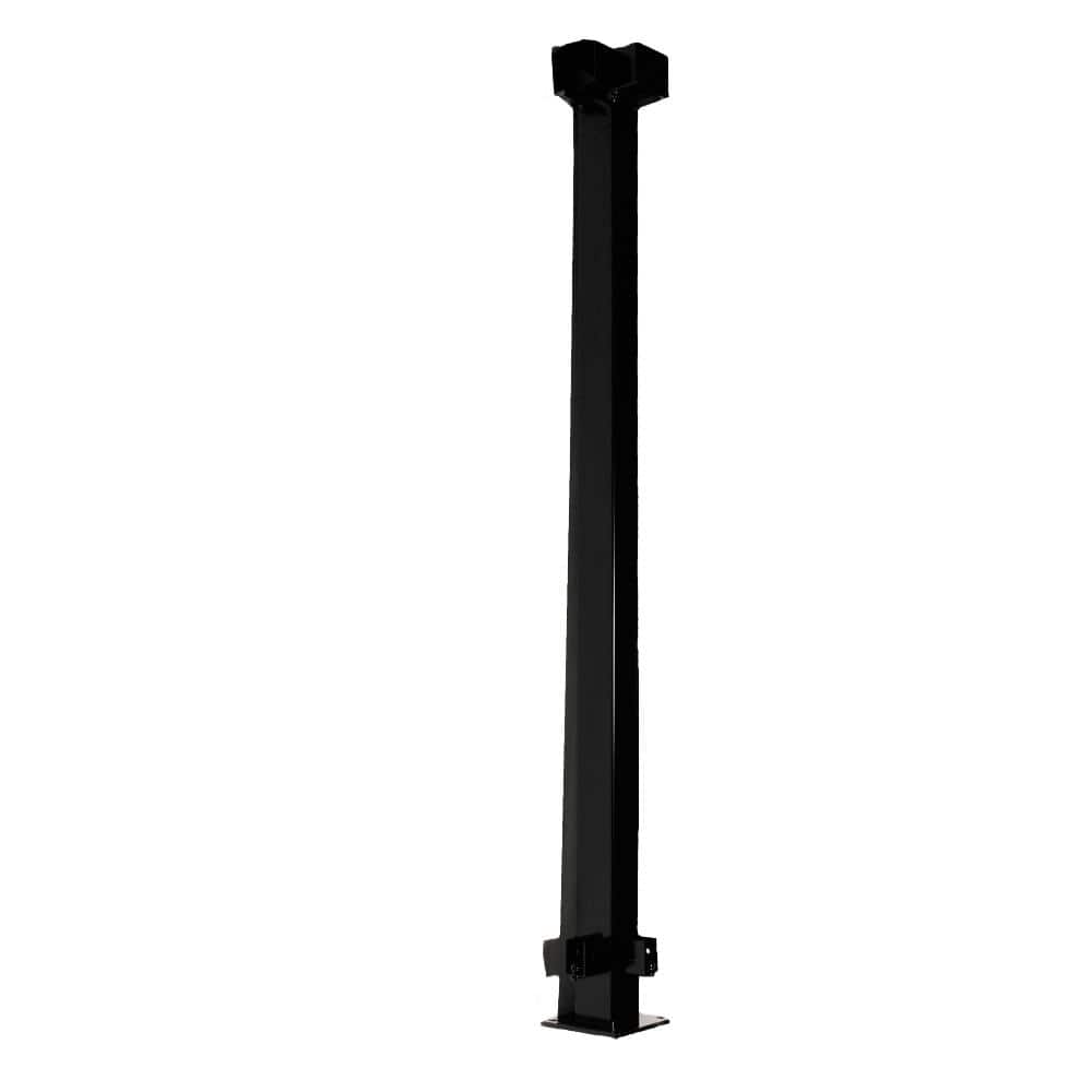 Vista 36 in. H x 2 in. W Black Aluminum Level Rail 90° Corner Post for – Super Arbor