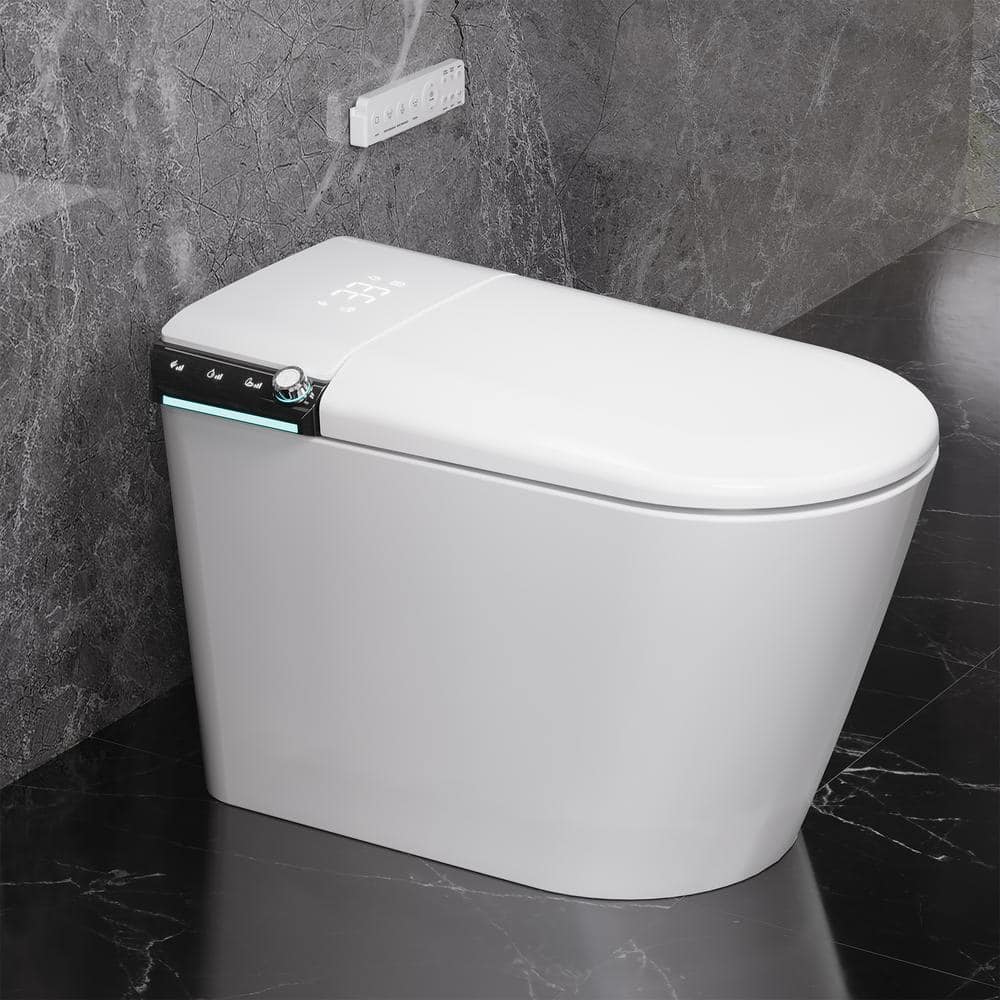 Yulika Smart Bidet Toilet with Auto Open/Close Lid, Heated Seat & LED – Super Arbor