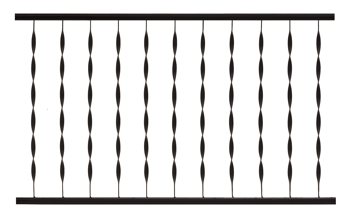 Gilpin Windsor Plus 4-ft x 36-in Black Metal Deck Rail Kit – Super Arbor