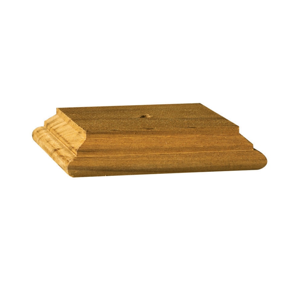 Deckorators 4-in x 4-in Wood Cedar Deck Post Cap – Super Arbor
