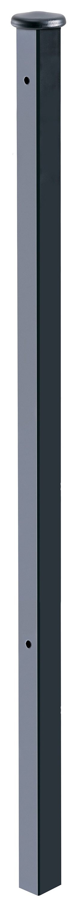 Gilpin Patterson 1.25-in x 1.25-in x 4-ft Black Metal Deck Post – Super ...