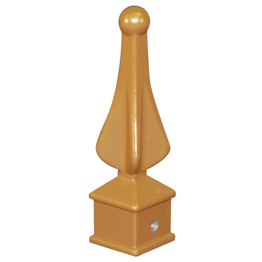 Freedom Standard 4.25-in Gold Metal Finial For Metal Fence – Super Arbor