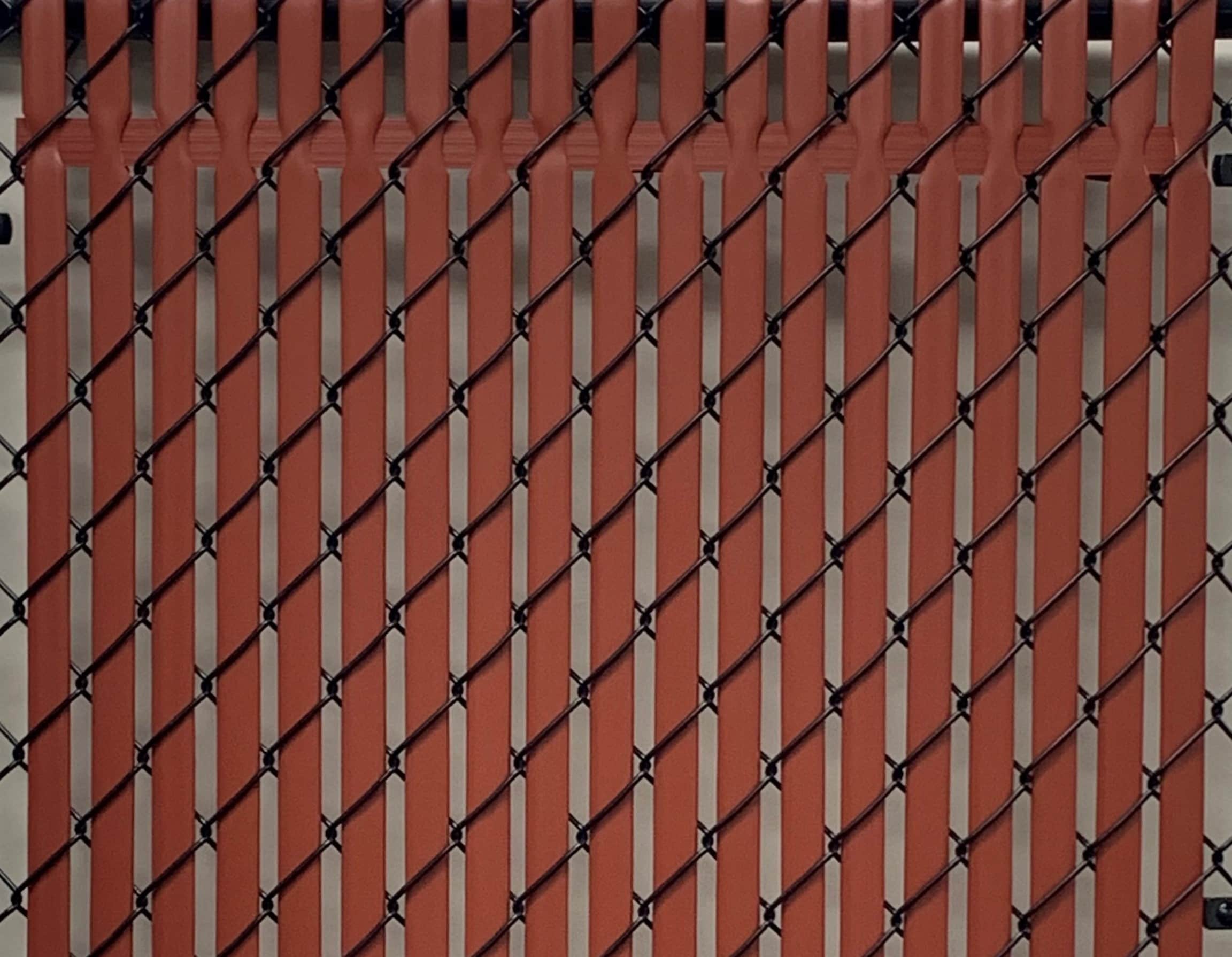 Pexco 6-ft H x 1-in W Red Polyethelene Privacy Chain Link Fence Slat 8 ...