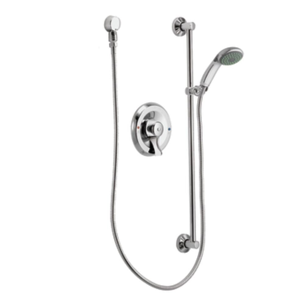 Moen Commercial Chrome Spray Shower Bar System with 2‑Way Diverter, 69 ...