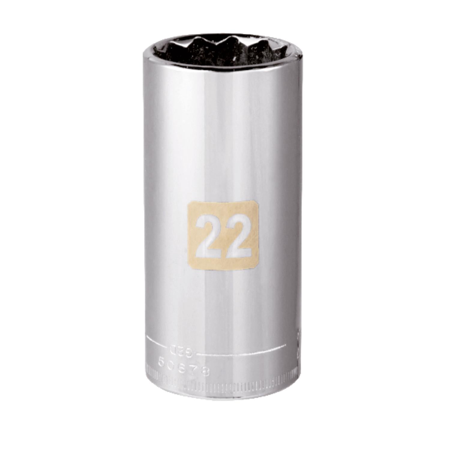 Craftsman 22 mm Metric 12 Point Deep Socket, 3/8 in. Drive – Super Arbor