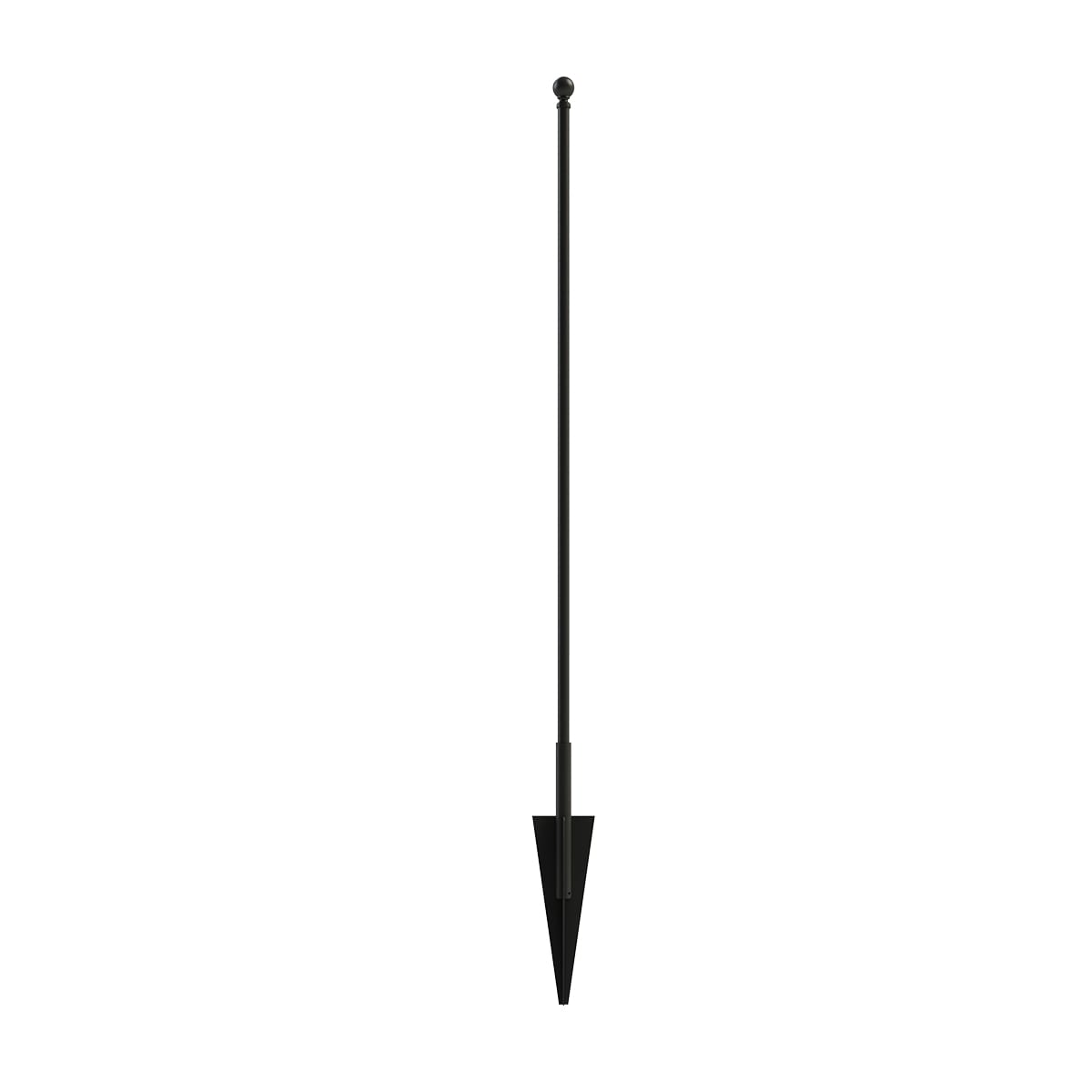 YARDLINK 3-in W Powder-coated Steel No Dig Yard Universal Fence Post ...