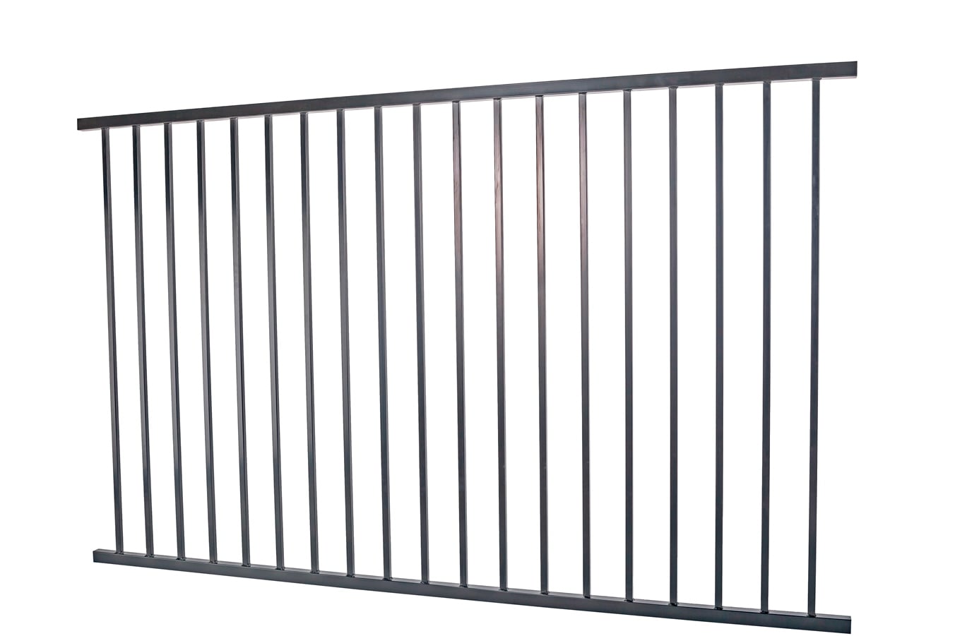 Monroe 5-ft H x 8-ft W Black Steel Decorative Fence Panel – Super Arbor