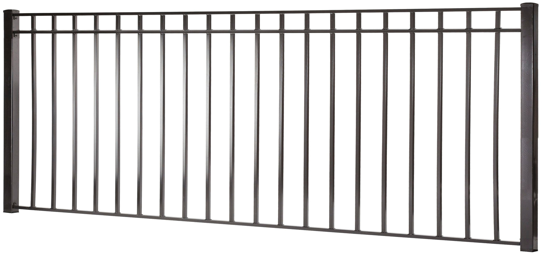 Monroe 4-ft H x 8-ft W Black Steel Decorative Fence Panel – Super Arbor