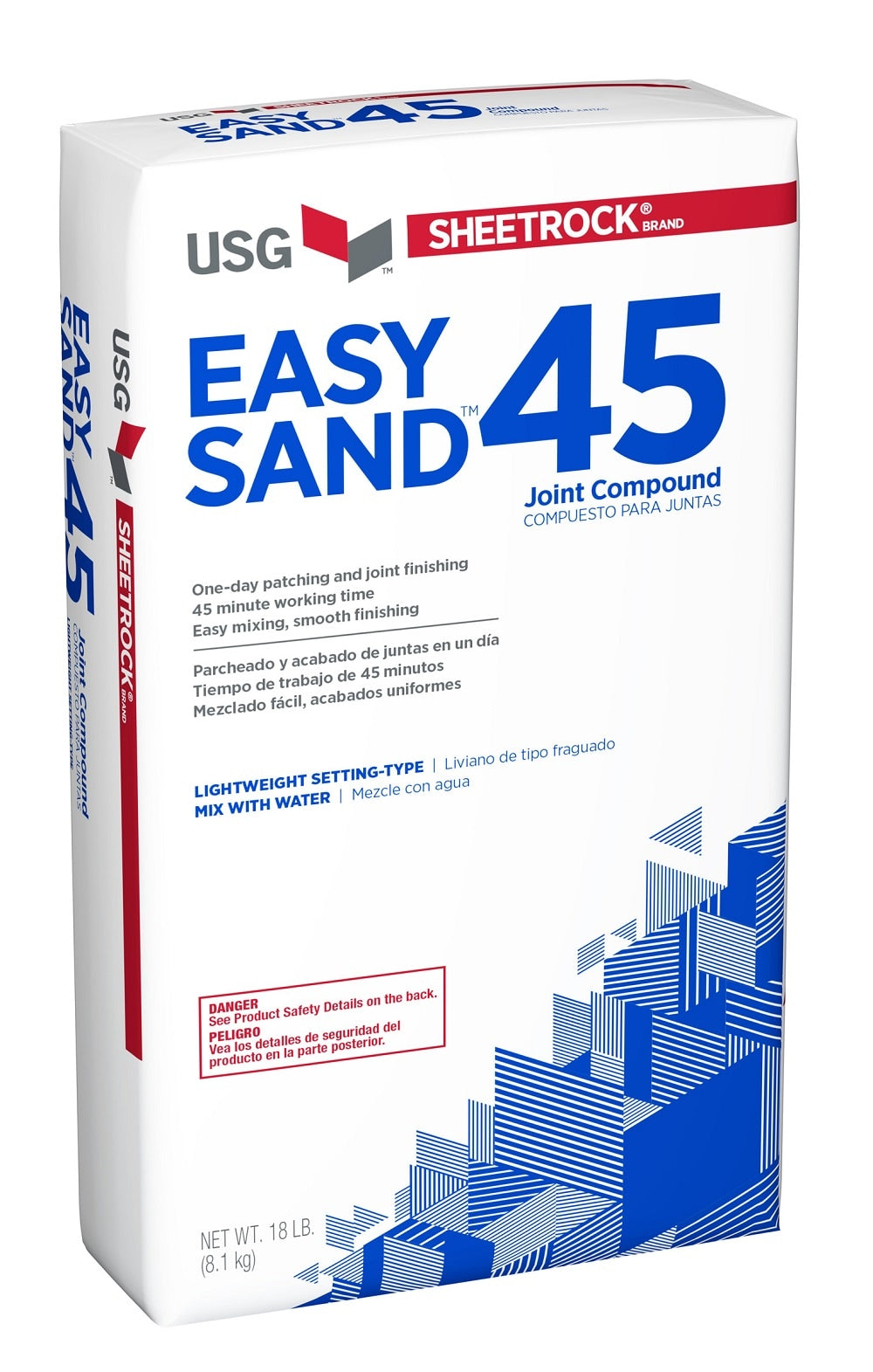 SHEETROCK Brand Easy Sand 18-lb 60-Minutes Set Time Lightweight Drywal ...