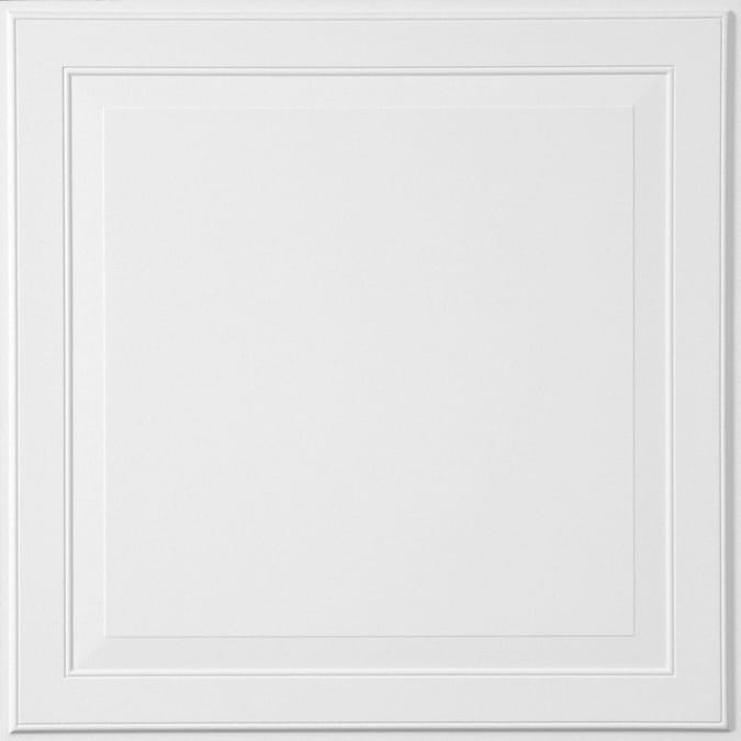 Armstrong Ceilings 2-ft x 2-ft Single Raised White Mineral Fiber Drop ...