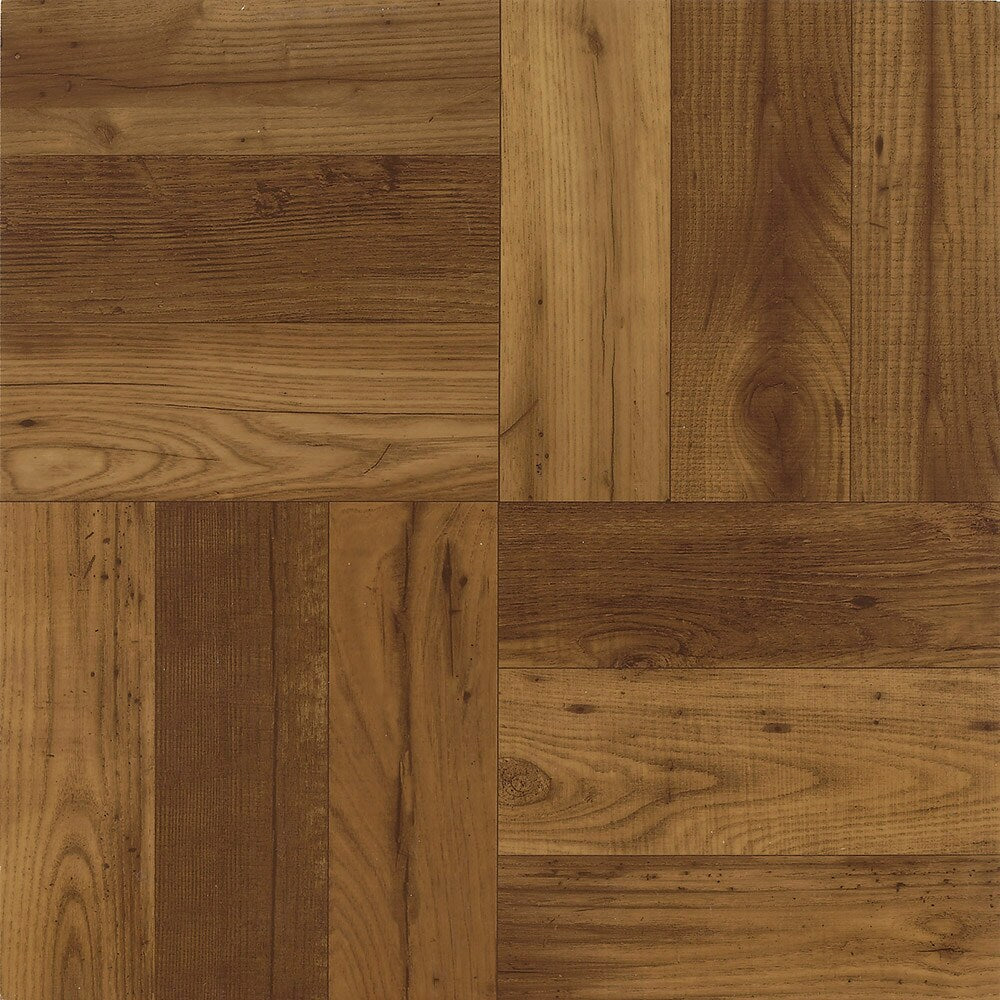 Armstrong Flooring 45-piece 12-in x 12-in Russet Oak Peel and Stick Vi ...
