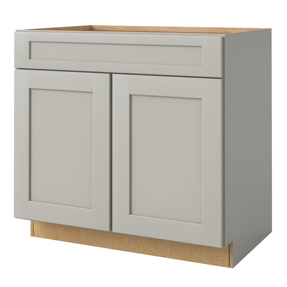 allen + roth Stonewall 36-in W x 34.5-in H x 24-in D Stone 1-Drawer Ba ...
