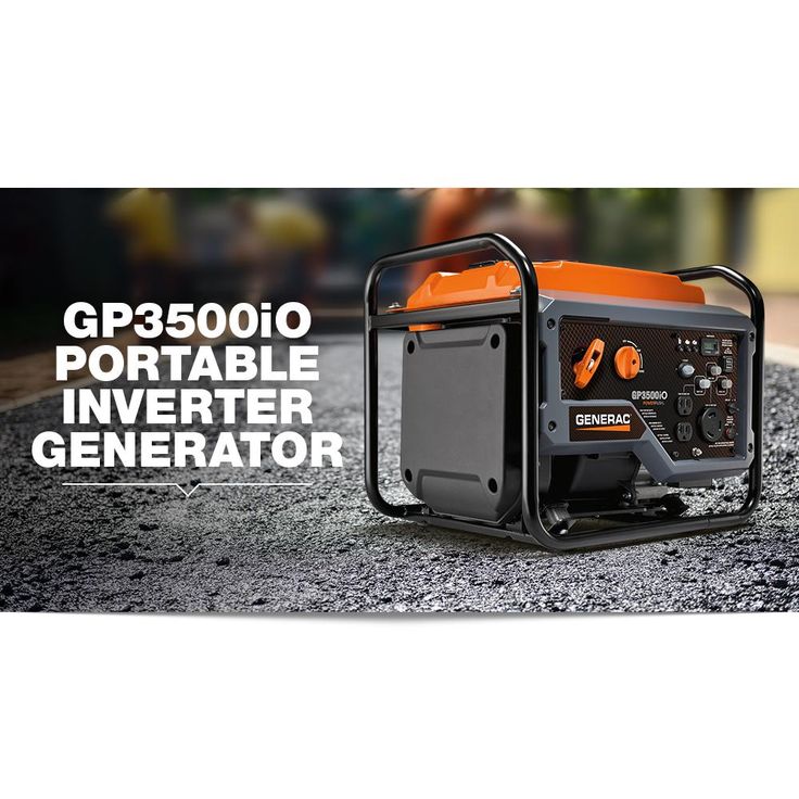 Generac GP3500iO 3500-Watt Gasoline Powered Recoil Start Inverter Gene ...