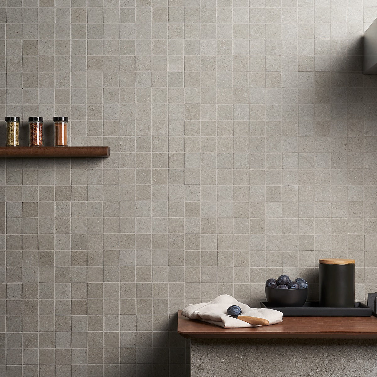 Lux Tile New Rock Fumo Light Gray 2x2 Matte Porcelain Mosaic Tile ...