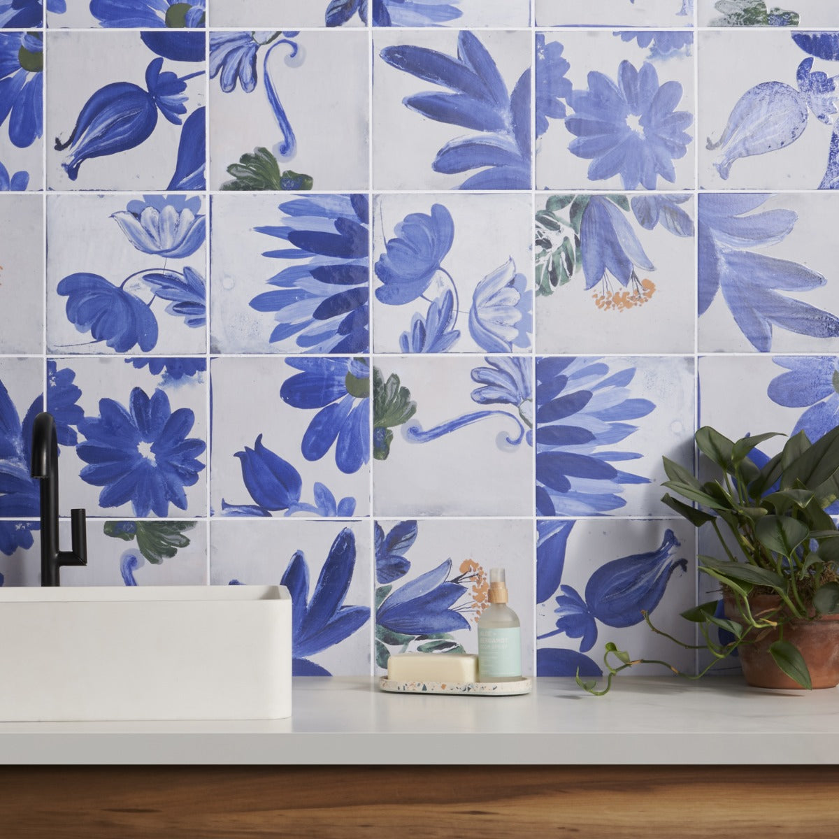 Angela Harris Wilder Portobella Decor 8x8 Mural Matte Porcelain Tile ...
