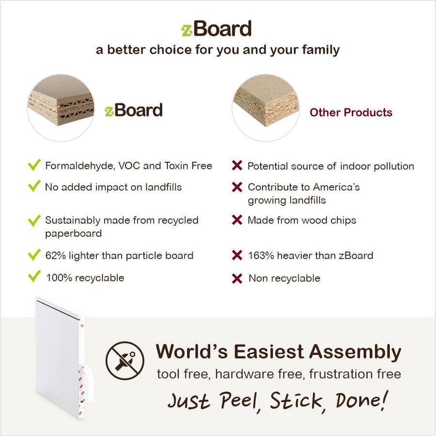 Way Basics 6 Compartment Black Stackable Recycled Paperboard Cube ...