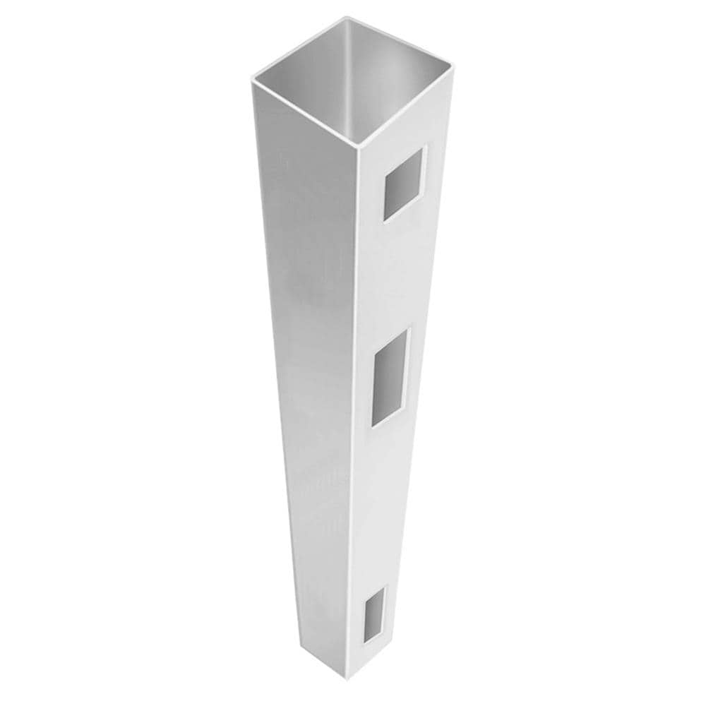 Freedom Portsmouth 9-ft H x 5-in W White Vinyl End Fence Post (Assembl ...