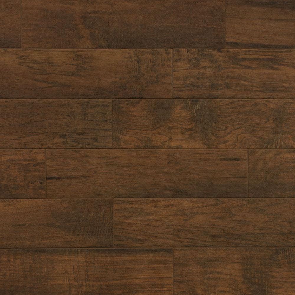 Style Selections Farmhouse Chestnut 6-in x 24-in Matte Porcelain Wood ...