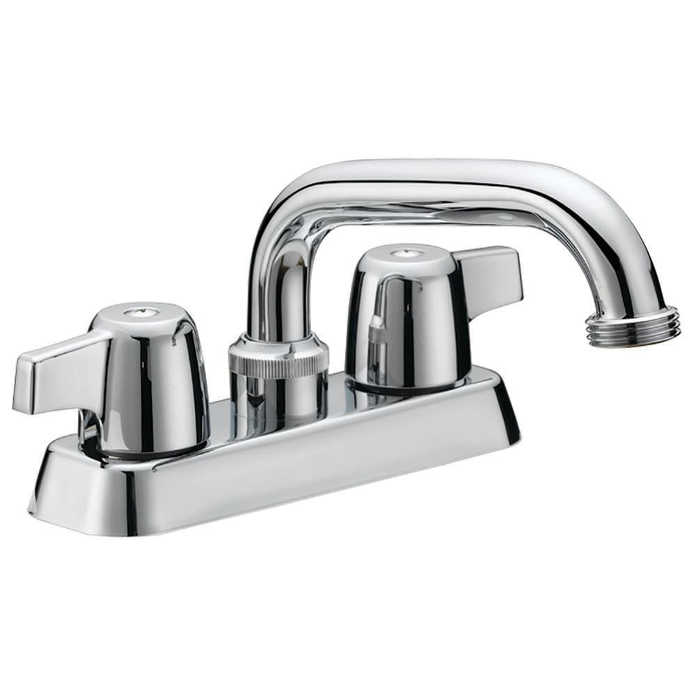 EZ-FLO Basic-N-Brass Chrome Utility Faucet, 2-Handle Deck-Mount – Super ...
