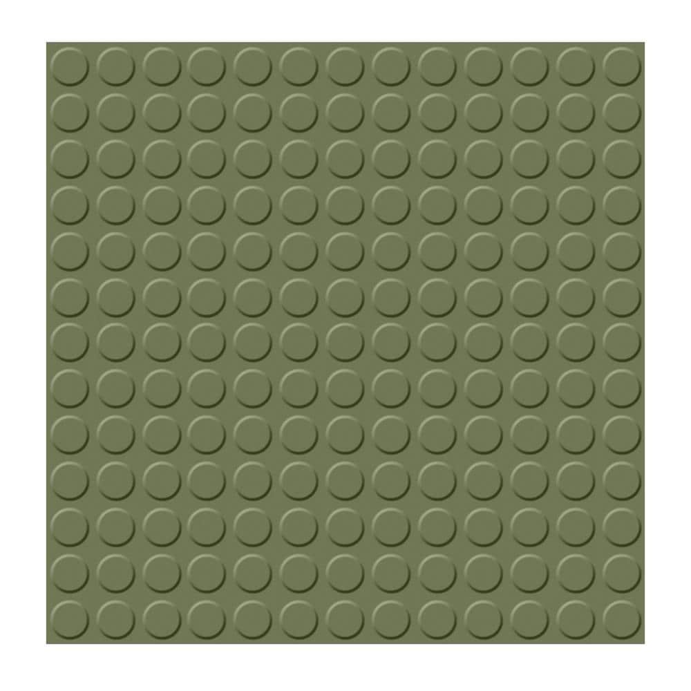 Flexco Rubber Tile Basil 18-in x 18-in Vinyl Tile Flooring (2.25-sq ft ...