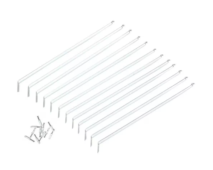 Fixed Mount White Steel 20.25 in. L Standard Support Bracket for 16-in ...