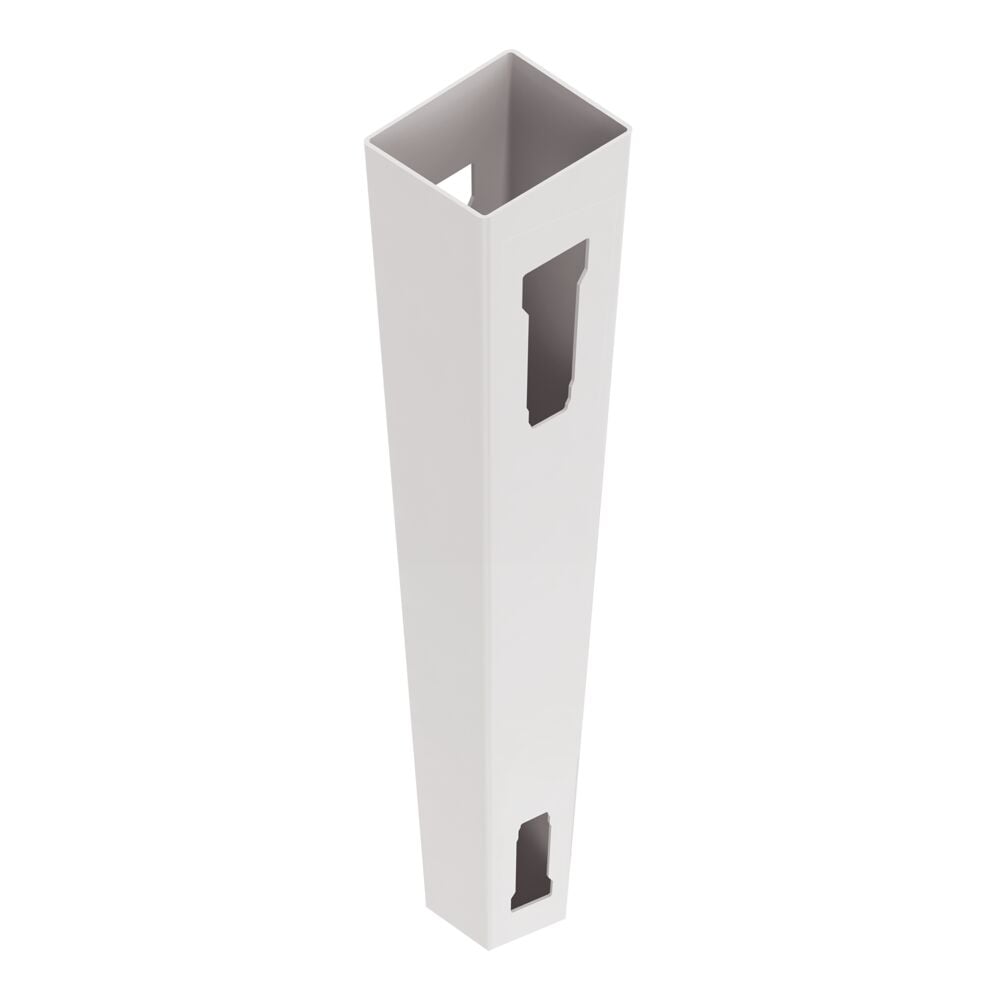 Freedom Emblem 9-ft H x 5-in W White Vinyl Line Fence Post (Unassemble ...