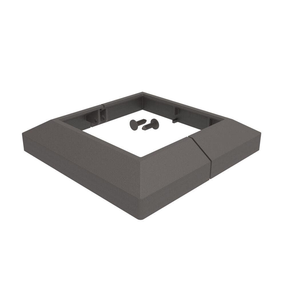 Freedom 4-in x 4-in Matte Bronze Aluminum Deck Post Base Trim – Super Arbor
