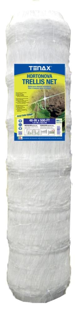 Tenax Hortonova Trellis Net 4-ft x 500-ft White Plastic Safety Netting ...