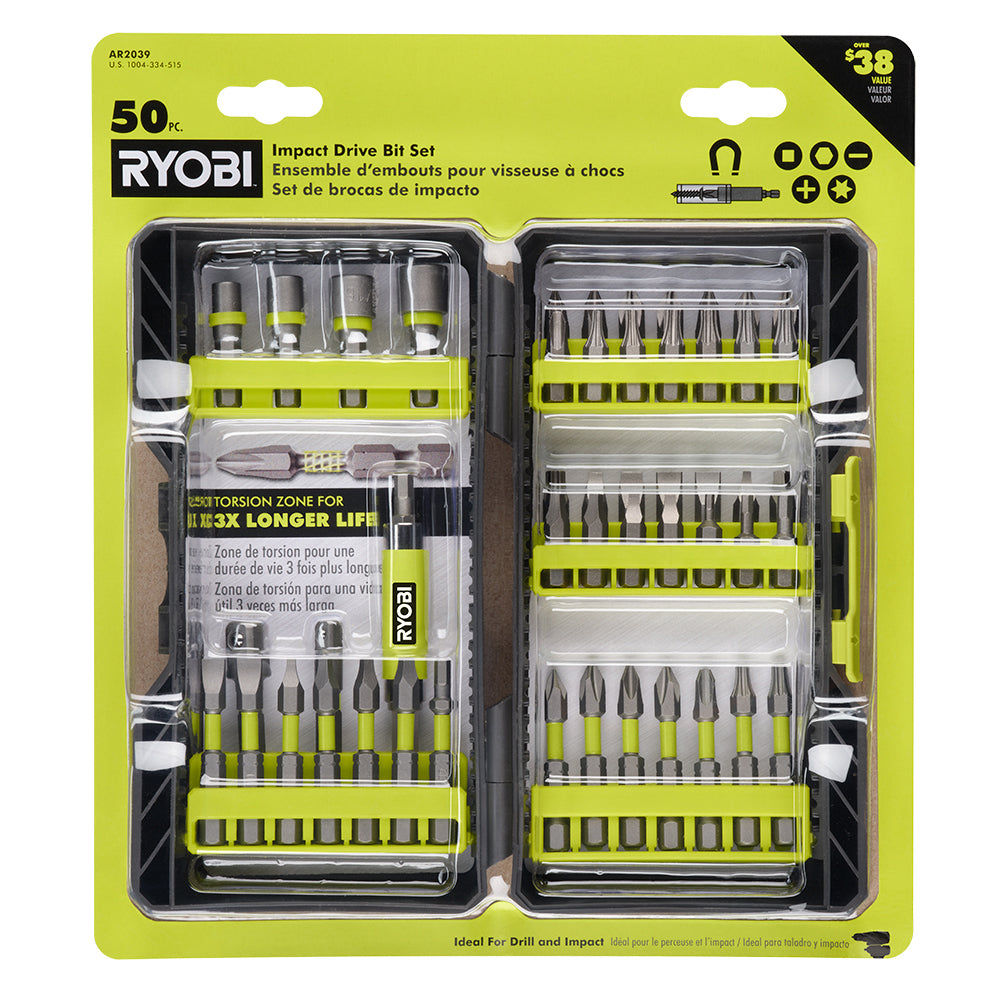 RYOBI Impact Rated Driving Kit (50-Piece) – Super Arbor