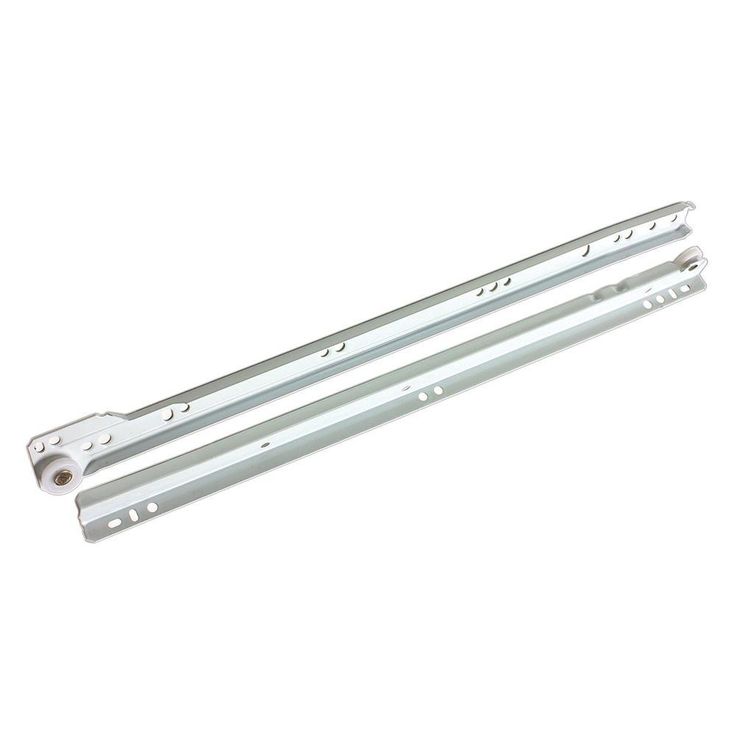 22 in. White Euro Slide Bottom/Side Mount – Super Arbor