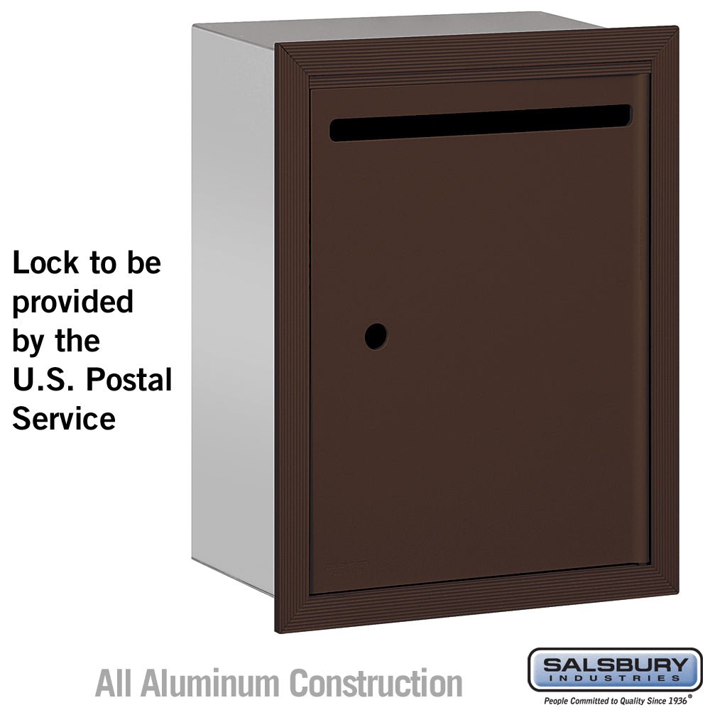 Recessed Mounted Bronze Letter Box with USPS Access – Super Arbor