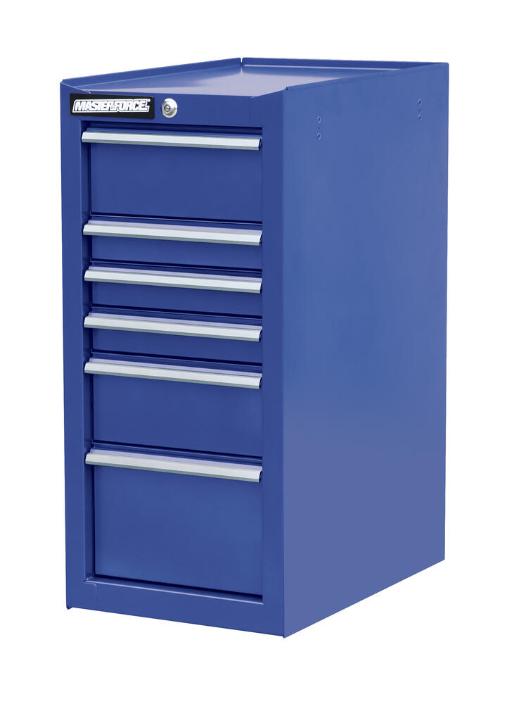 Masterforce® 16"W x 24"D Blue 6-Drawer Side Cabinet – Super Arbor