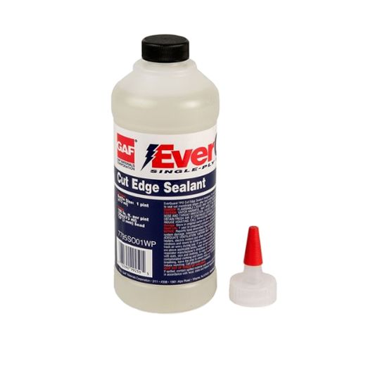 GAF EverGuard TPO Cut Edge Sealant, Clear, 1 Pint Bottle – Super Arbor