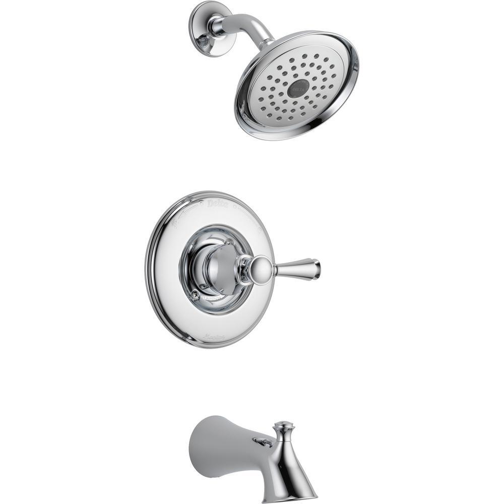 Silverton Single-Handle 1-Spray Tub and Shower Faucet in Chrome (Valve ...