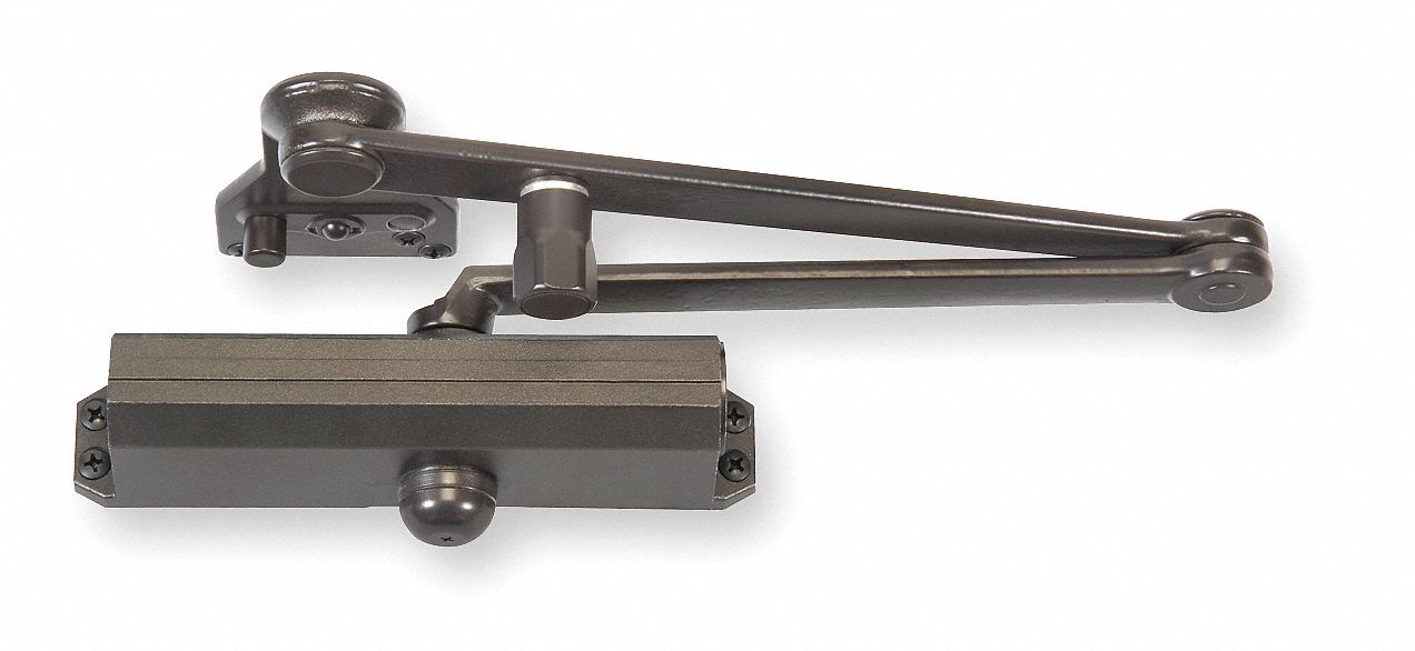 NORTON DOOR CONTROLS Heavy Duty Manual Door Closer, Grade 1, Bronze ...