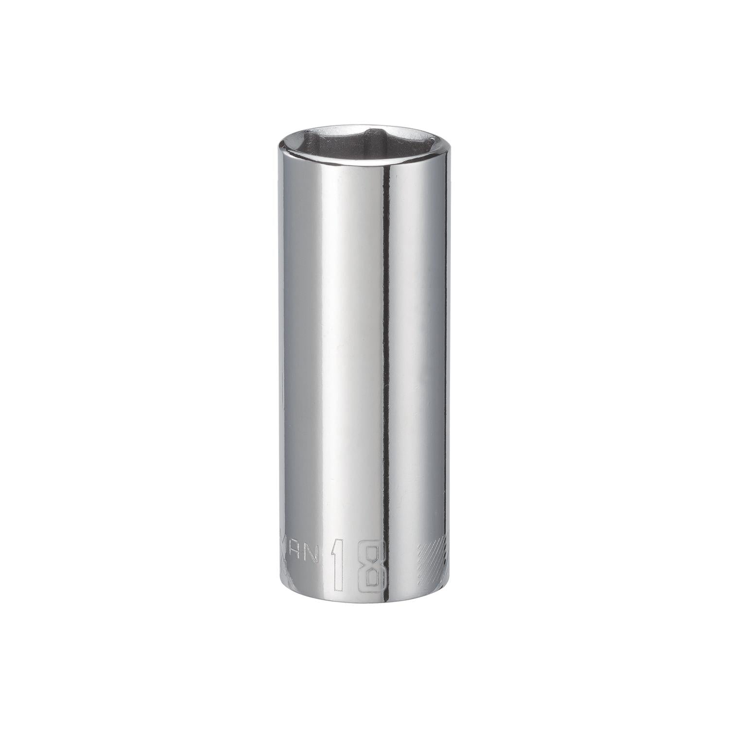 Craftsman 18mm Metric Deep Socket, 3/8 in. Drive, 6 Point – Super Arbor