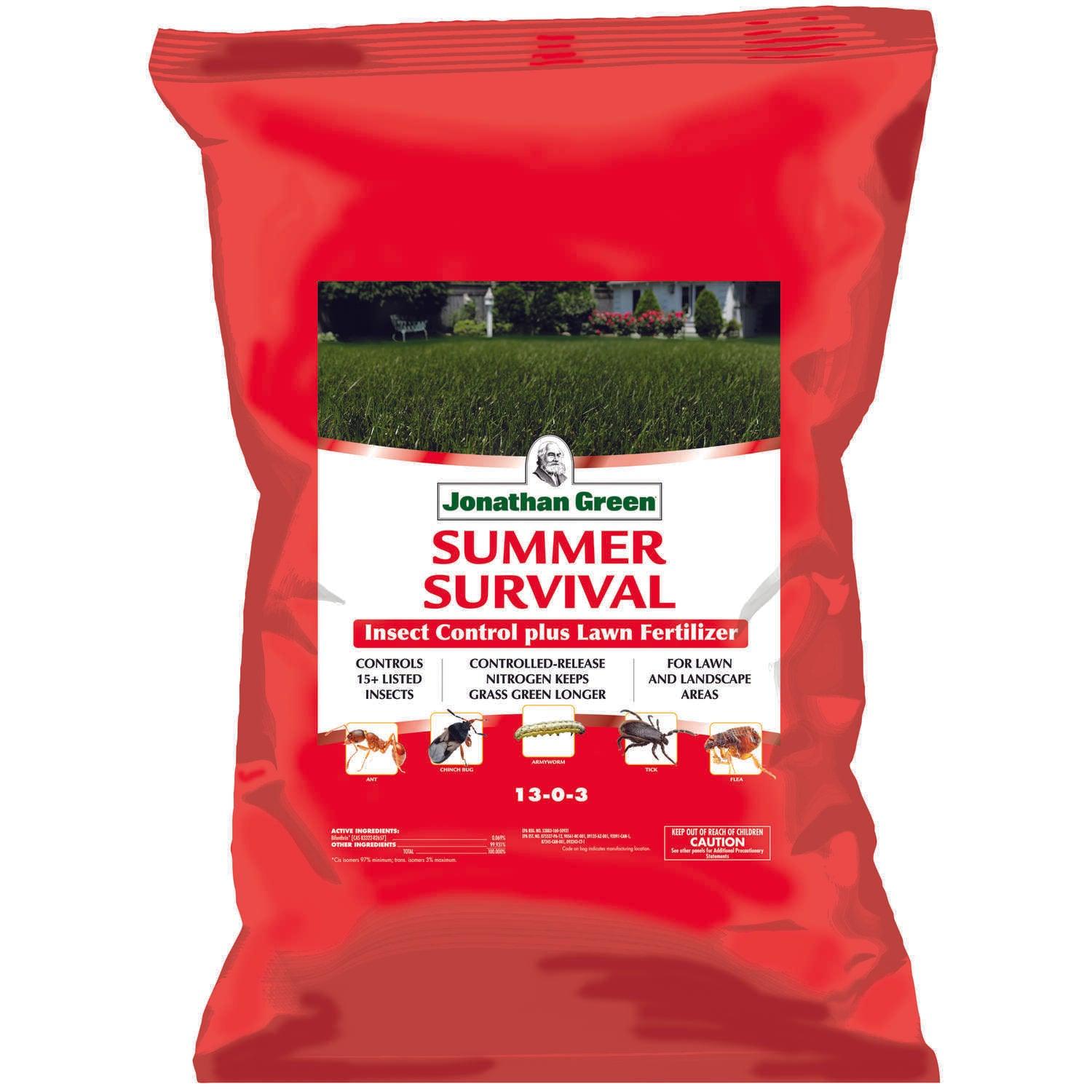 Jonathan Green Summer Survival Insect Control Lawn Fertilizer For All ...