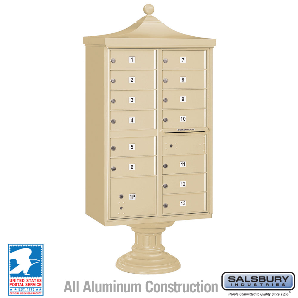 Regency Decorative Cluster Box Unit with 13 Doors and Parcel Locker in ...