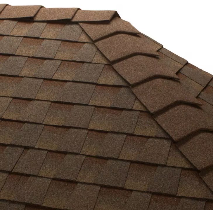 TimberCrest 10 in. width Copper Canyon Bullnose Hip and Ridge Cap Shin ...