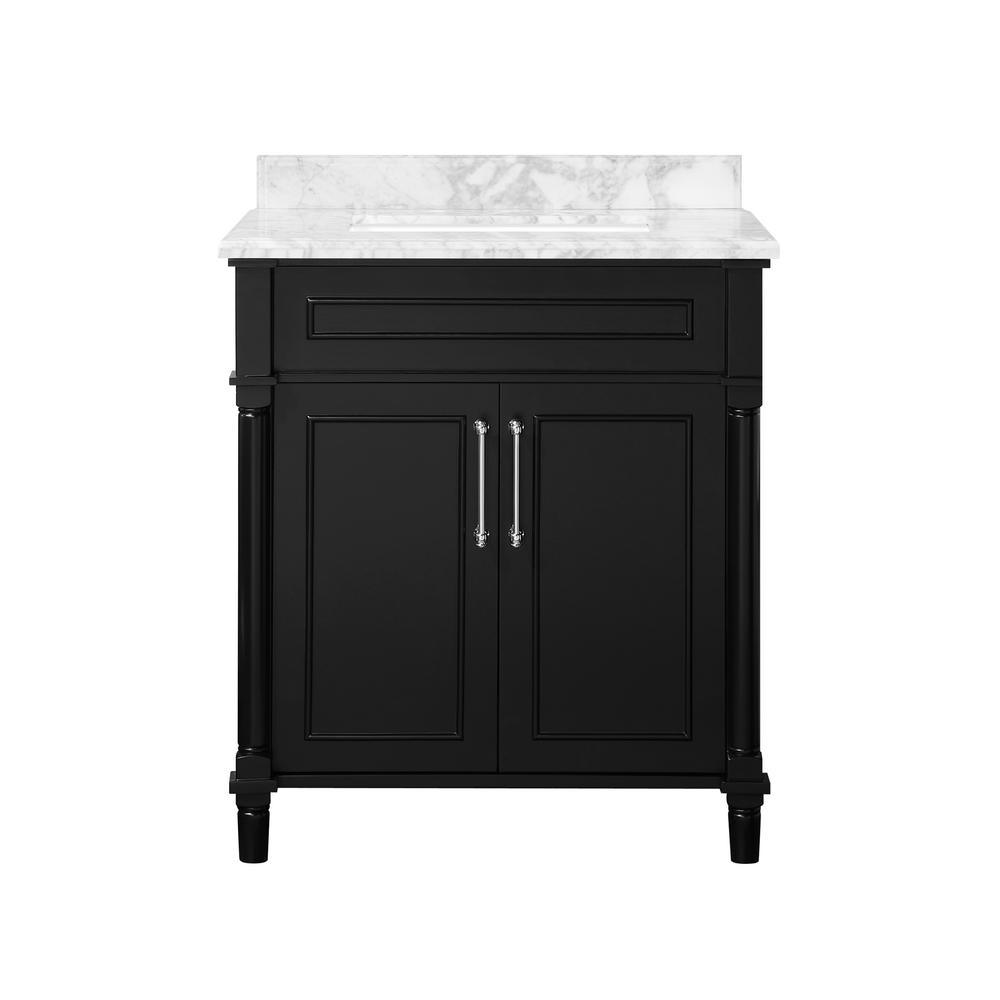 Aberdeen 32 In W X 23 In D Corner Vanity In White With Carrara Marbl aberdeen-32-in-w-x-23-in-d-corner-vanity-in-white-with-carrara-marbl