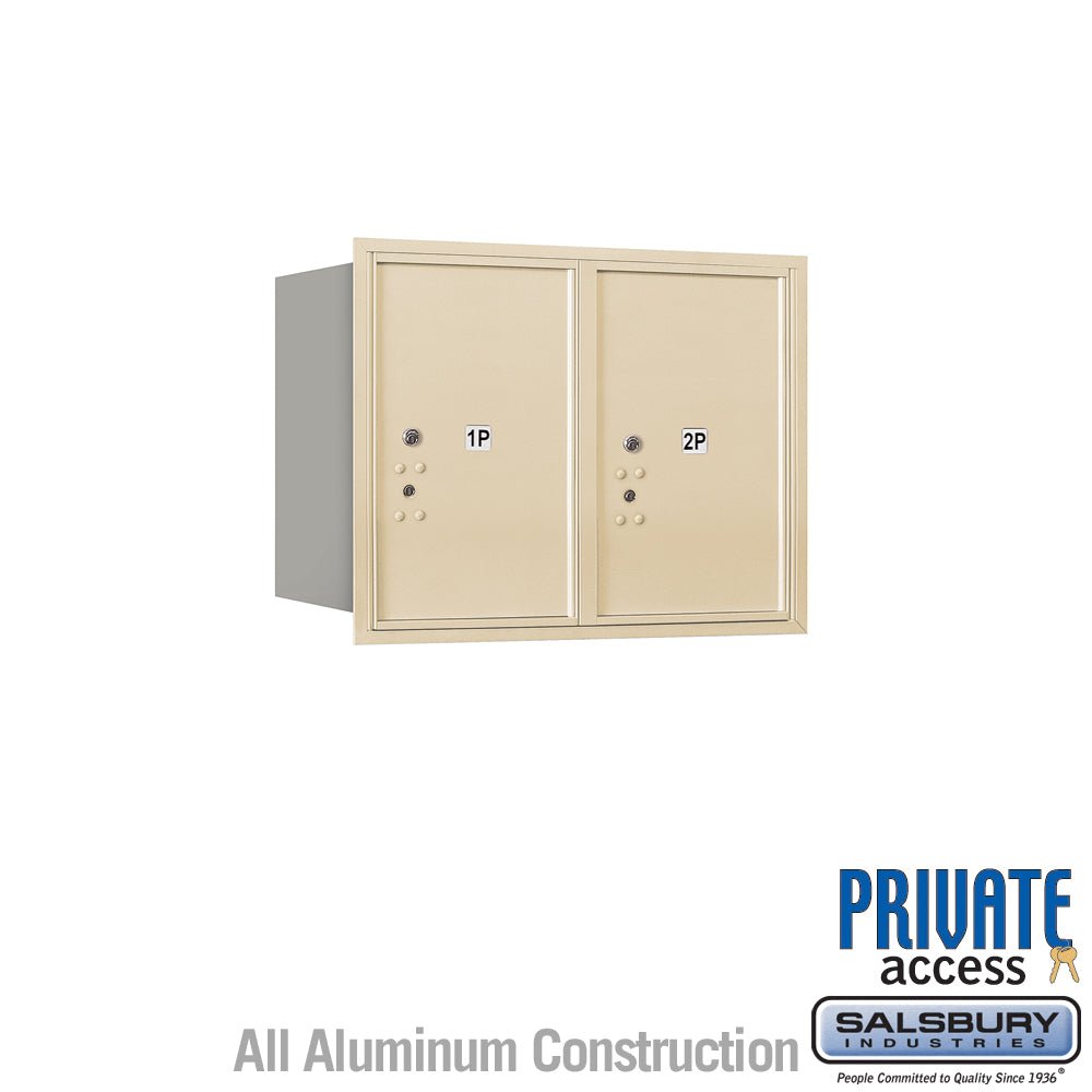 6 Door High Recessed Mounted 4C Horizontal Parcel Locker with 2 Parcel ...