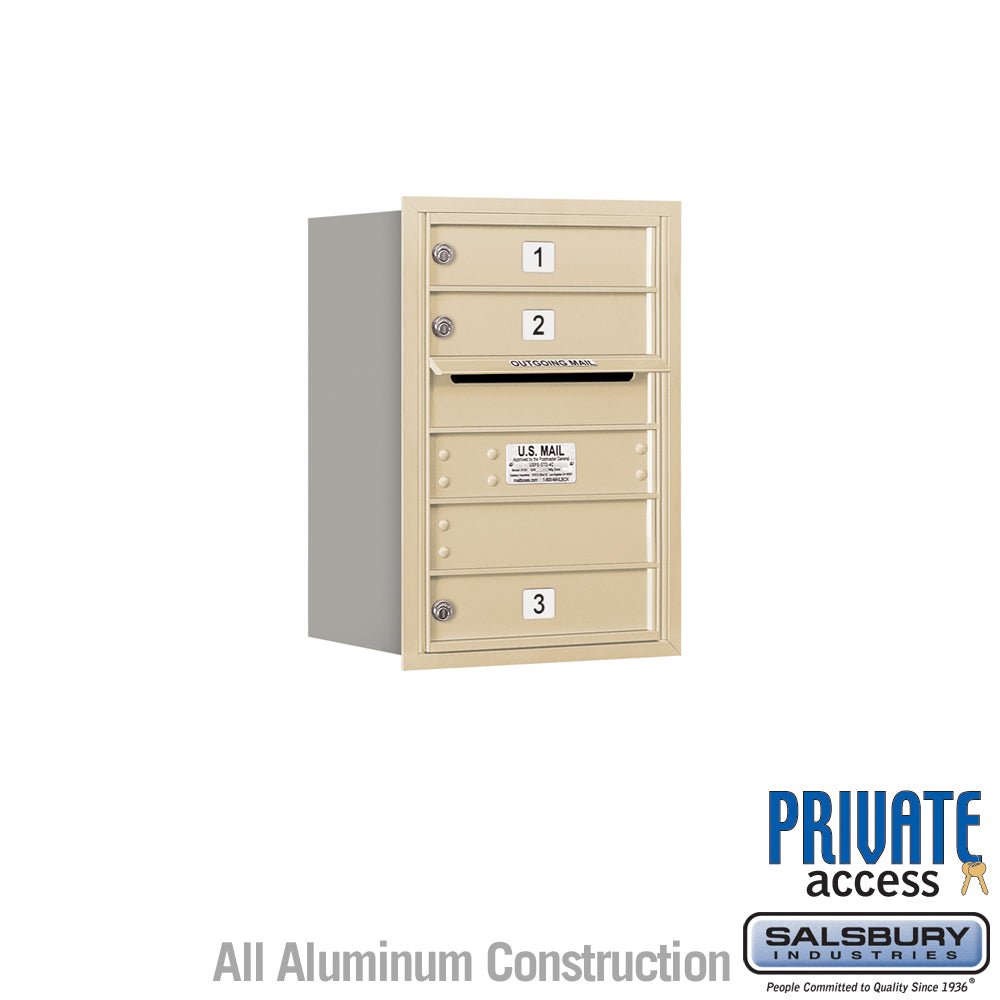 6 Door High Recessed Mounted 4C Horizontal Mailbox with Private Access ...