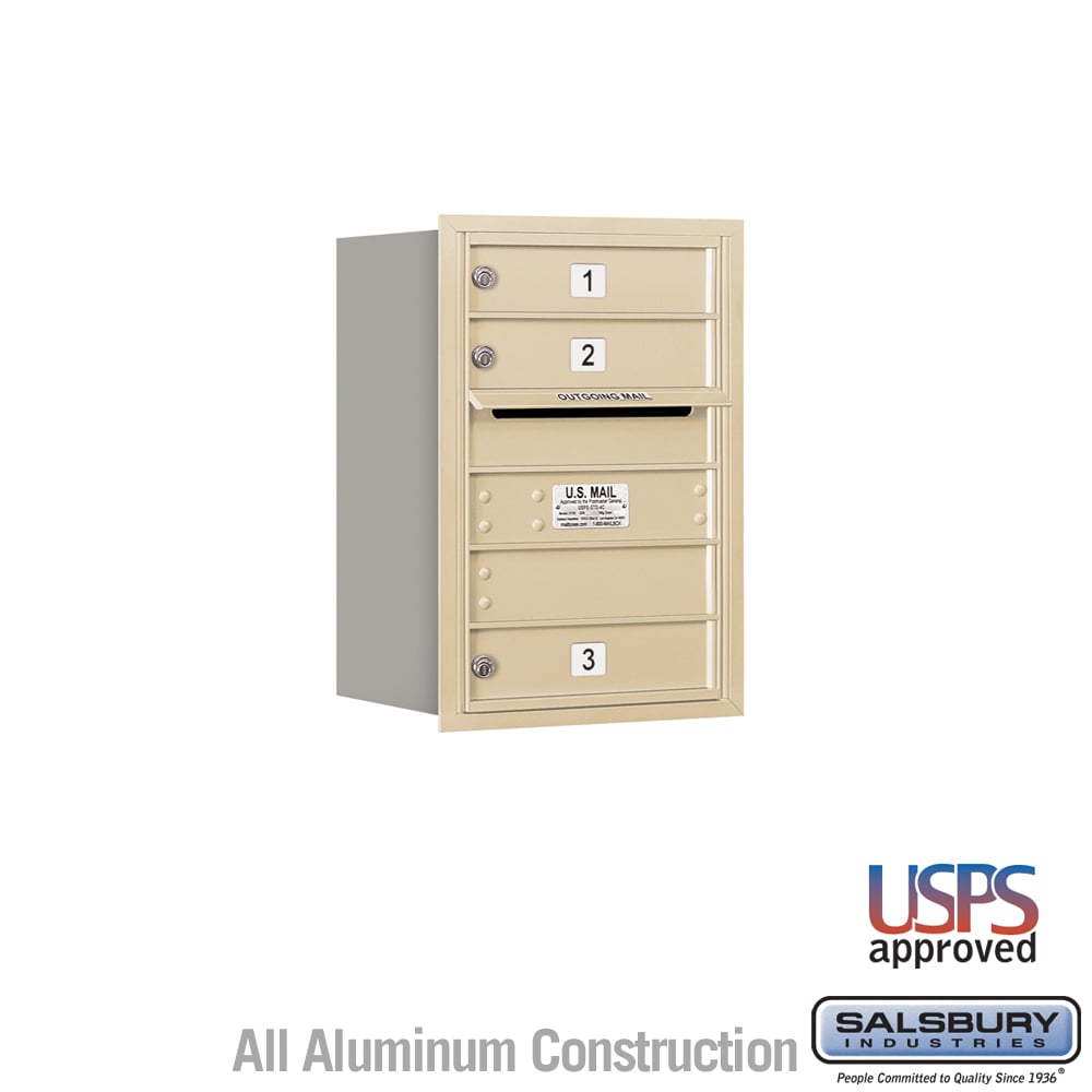 6 Door High Recessed Mounted 4C Horizontal Mailbox with USPS Access, R ...