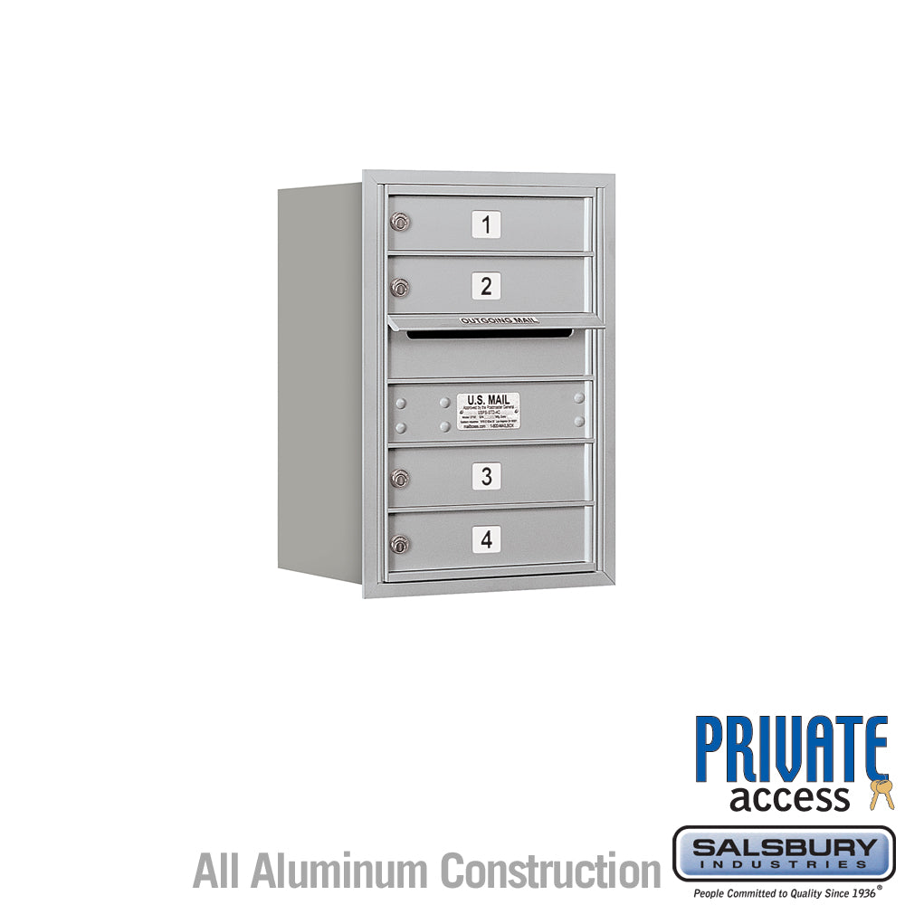 6 Door High Recessed Mounted 4C Horizontal Mailbox with Private Access ...