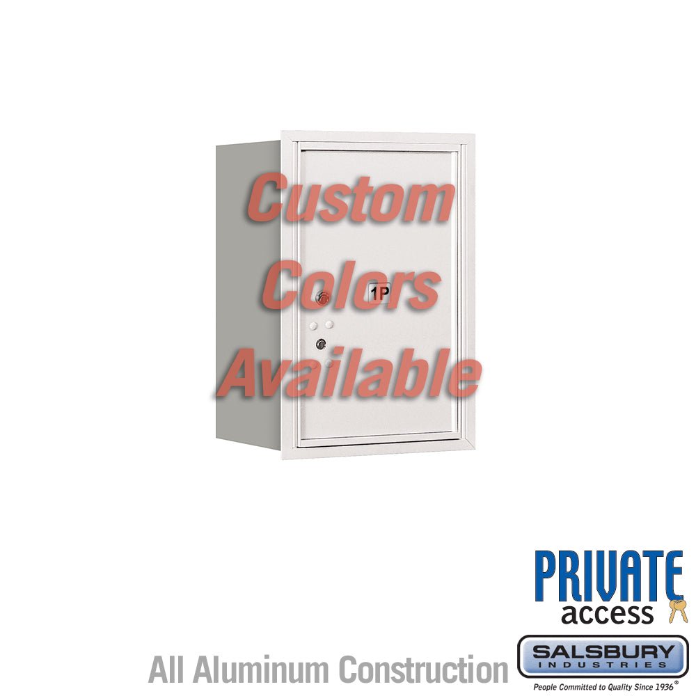 Recessed Mounted 4C Parcel Locker with Master Commercial Lock - Rear L ...