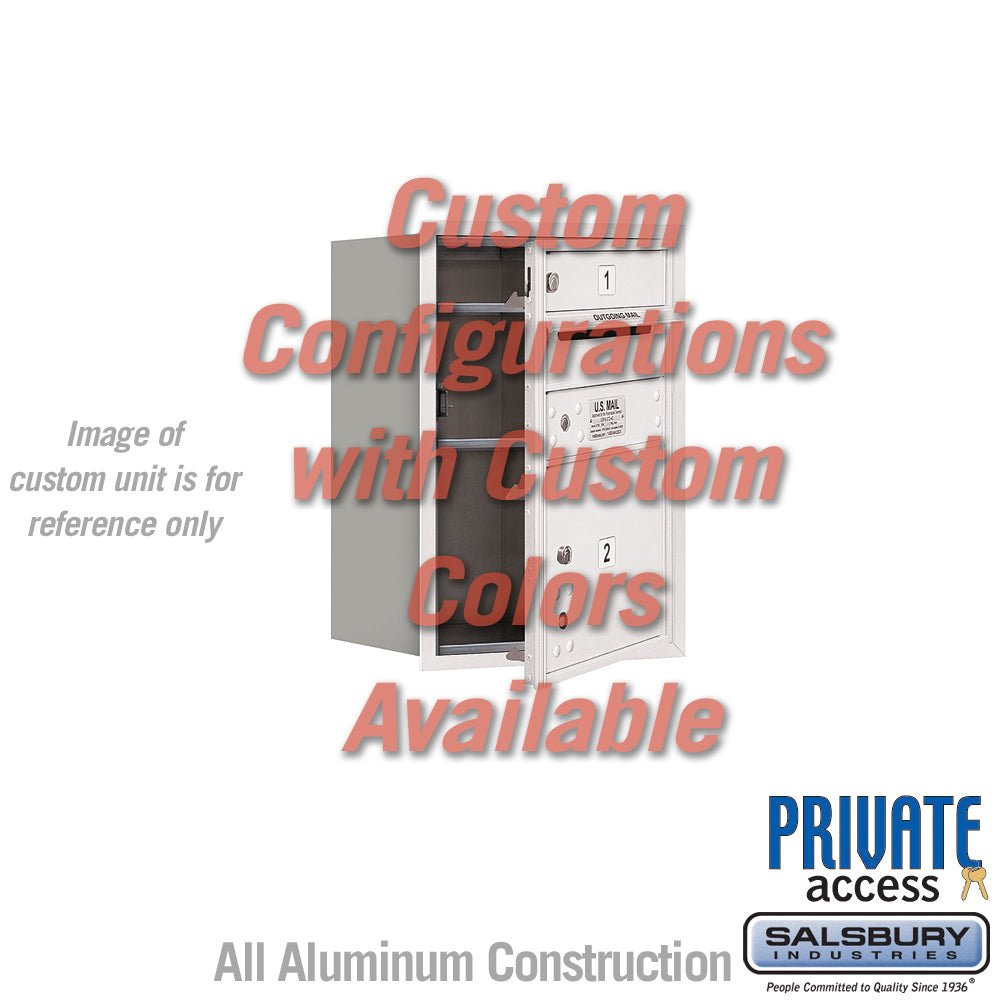 Recessed Mounted 4C Horizontal Mailbox - 6 Door High Unit - Single Col ...